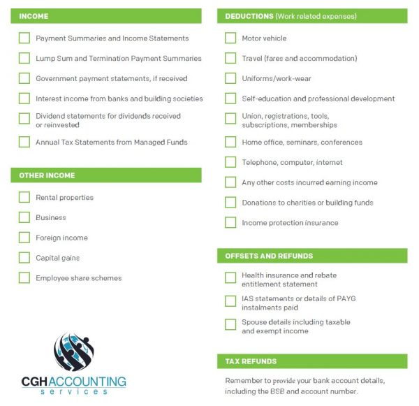cgh_checklist - CGH Accounting